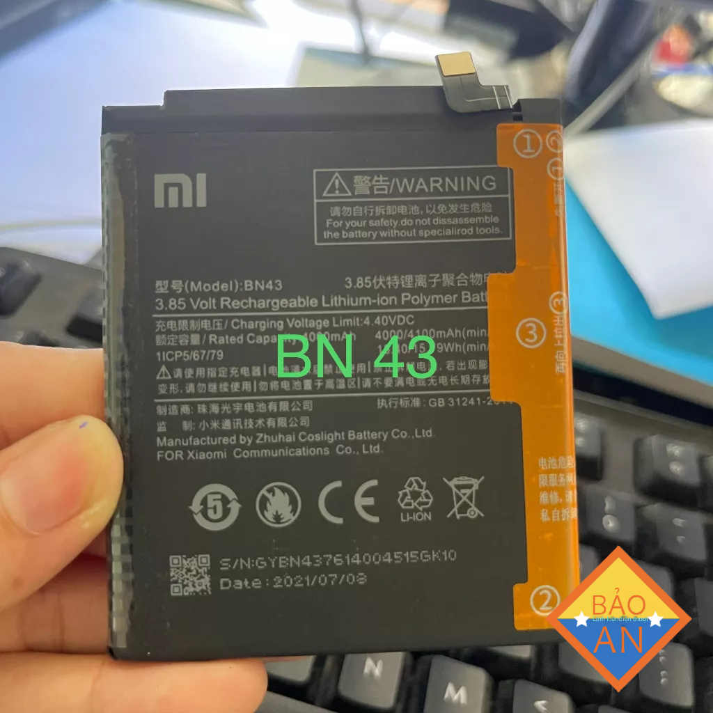 Pin Xiaomi Redmi Note 4X BN43 Dung Lượng 4100mAh Zin Chính Hãng ...