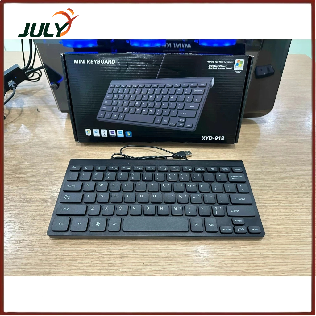 BÀN PHÍM MINI XYD-918 MÀU ĐEN SIÊU NHỎ GỌN SỬ DỤNG CHO MÁY TÍNH CÓ THỂ ...