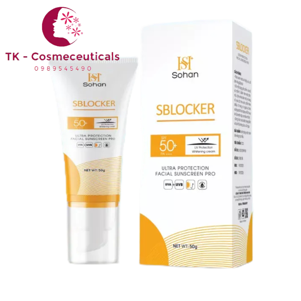 Kem Chống Nắng Sblocker SH Sohan Protection Whitening Cream SPF 50+ PA+++ Cho Da Mặt - 50g ...