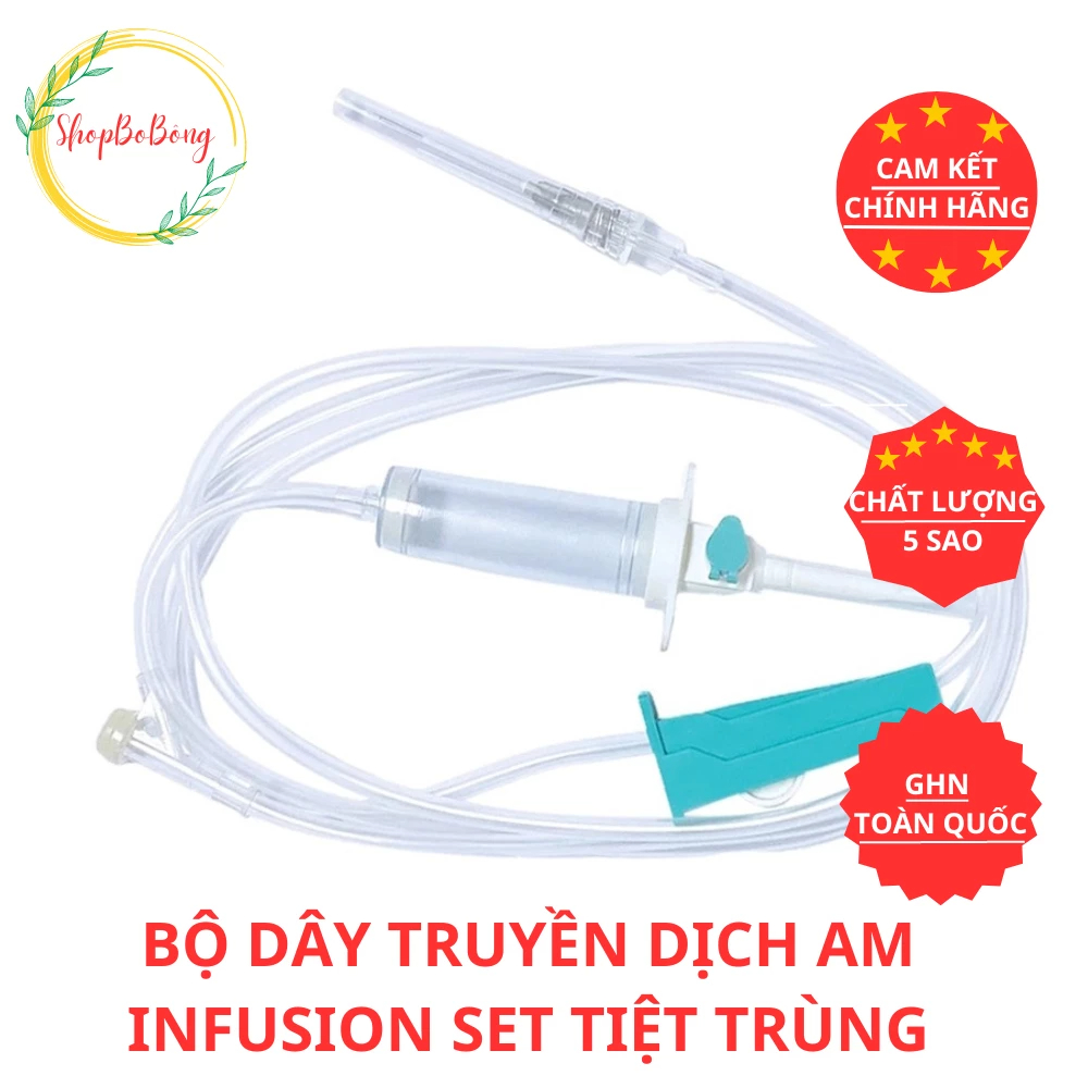 Bộ dây truyền dịch AM Infusion Set tiệt trùng, ống dây dài 1,5m ...