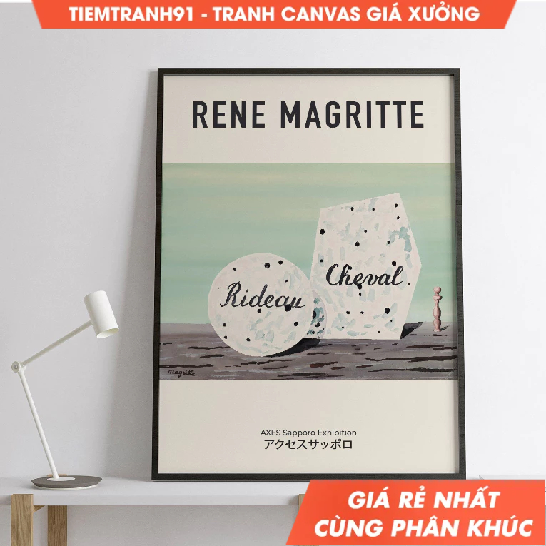 Tranh treo tường, Exhibition Rene Magritte The Proper Sense 1963 Poster ...