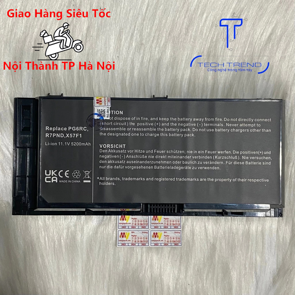 Pin Laptop Dell Precision M4600 M4700 M4800 M6600 M6700 M6800 FV993 ...