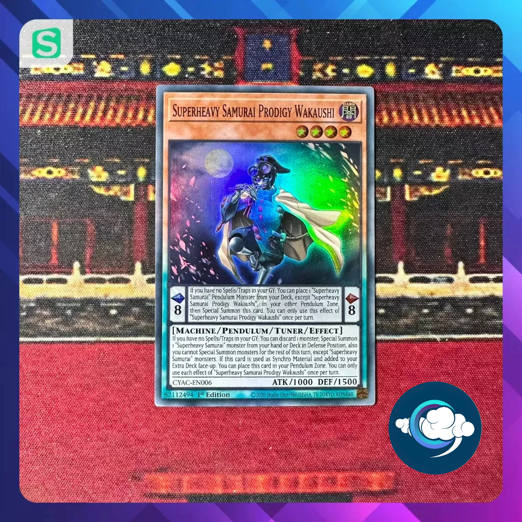 Thẻ bài YugiOh! (UK) - CYAC-EN006; Superheavy Samurai Prodigy Wakaushi; Super Rare | Shopee Việt Nam