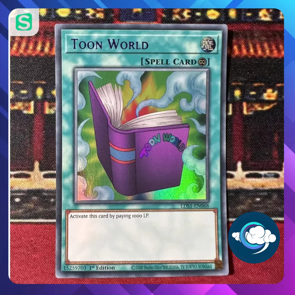 Thẻ bài YugiOh! (UK) - LDS1-EN068; Toon World; Ultra Rare (Purple ...