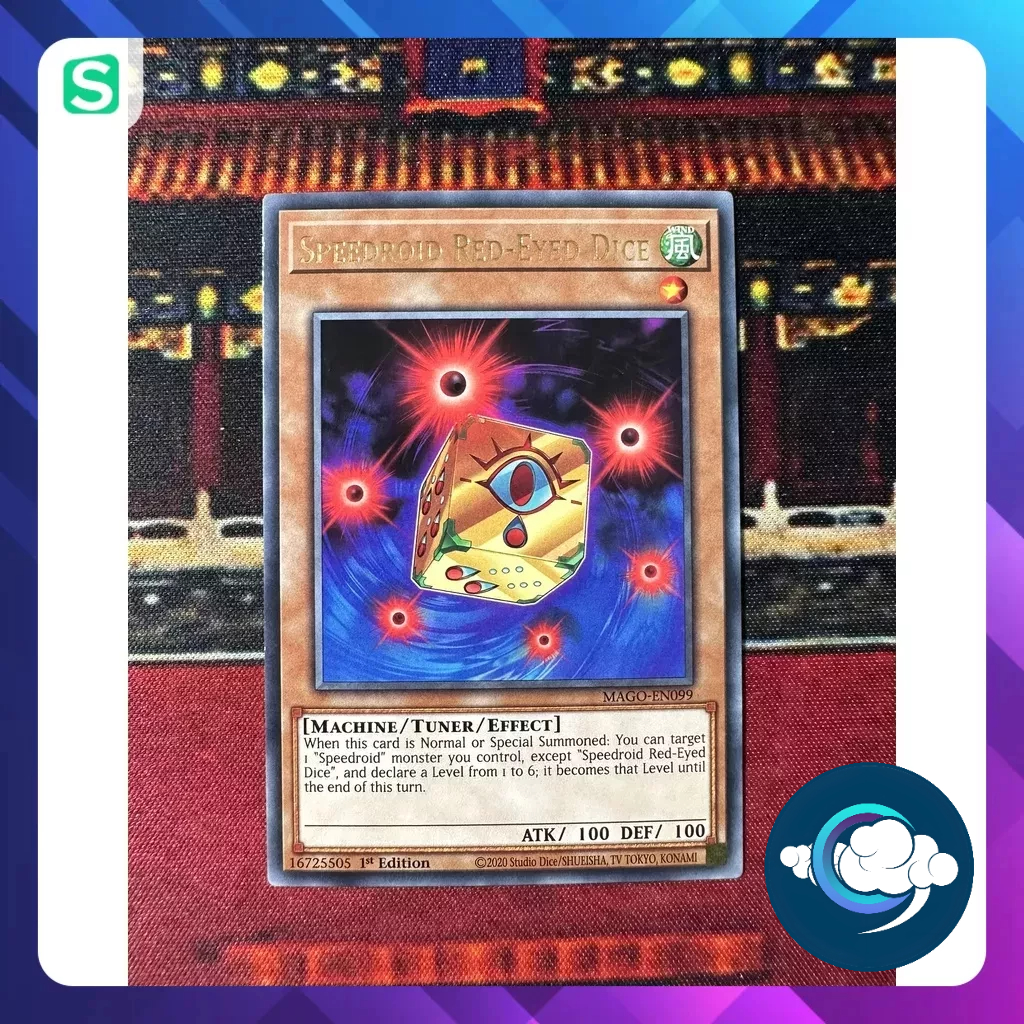 Thẻ bài YugiOh! (UK) - - MAGO-EN099; Speedroid Red-Eyed Dice; Rare ...