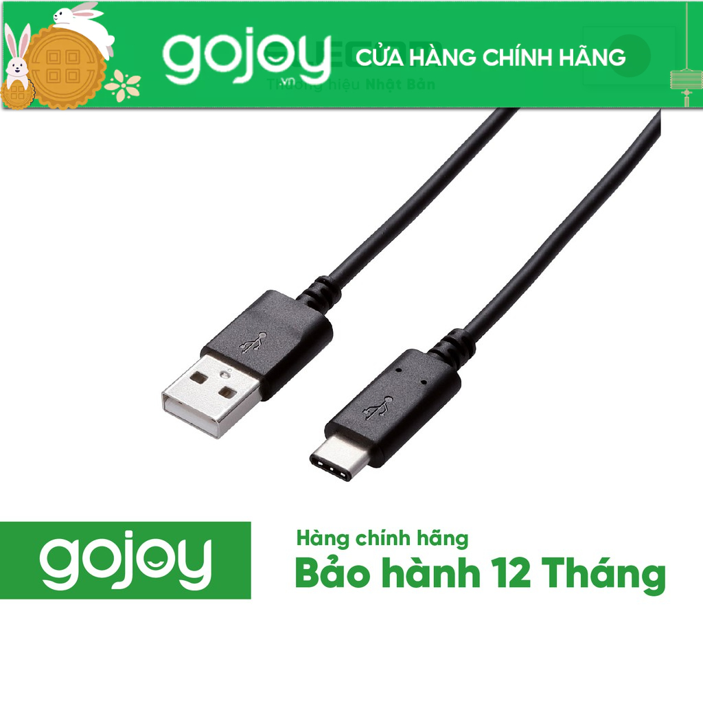 Cáp sạc chuẩn C dài 1m (A-C) ELECOM MPA-AC10N chính hãng - Bảo hành 12 ...