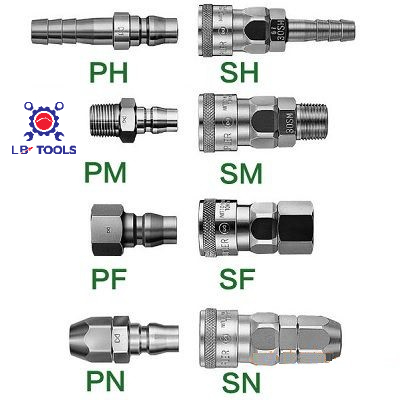 Đầu nối nhanh khí nén Nitto Nhật đầu cái 20SM, 20SH, 20SF, 65SN và đầu đực 20PM, 20PH, 20PF ...