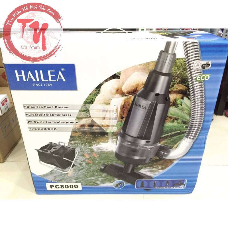 Máy Vệ Sinh Hồ Cá Koi Hailea PC8000 Tặng Kèm Sọt Lọc Hailea | Shopee ...
