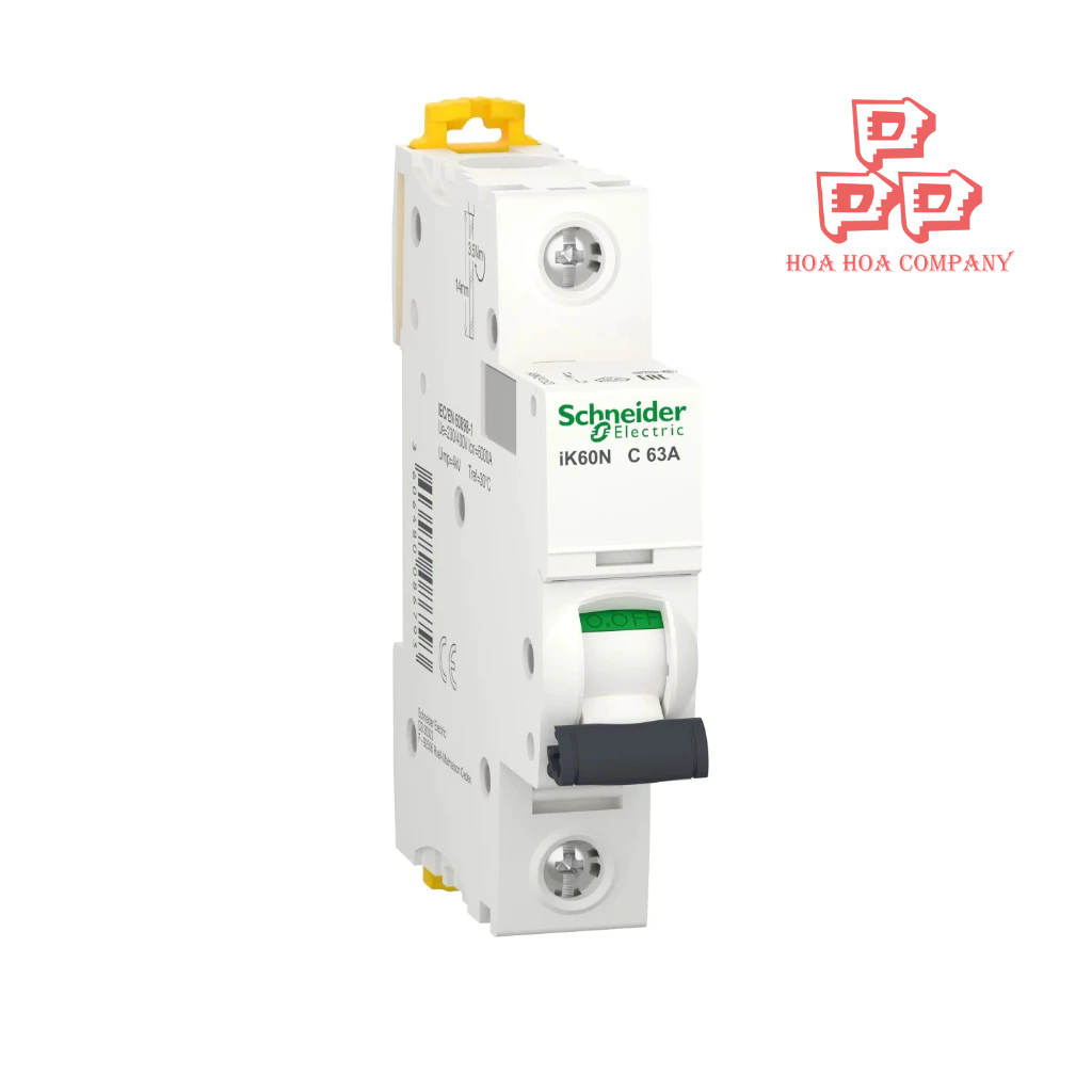 Cầu dao tự động ACTI9-MCB iK60N, 1P, 6A~63A, 6kA, 230V, curve C, Schneider Electric (A9K ...