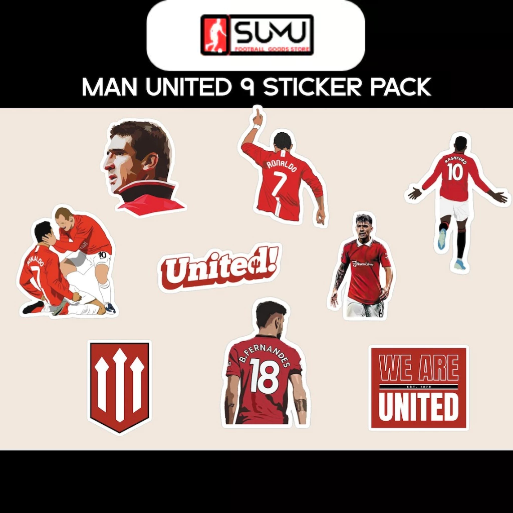 FREESHIP ⭐️ Set 9 Sticker Man United " Red Devils! " - Dán Xe | Trang ...