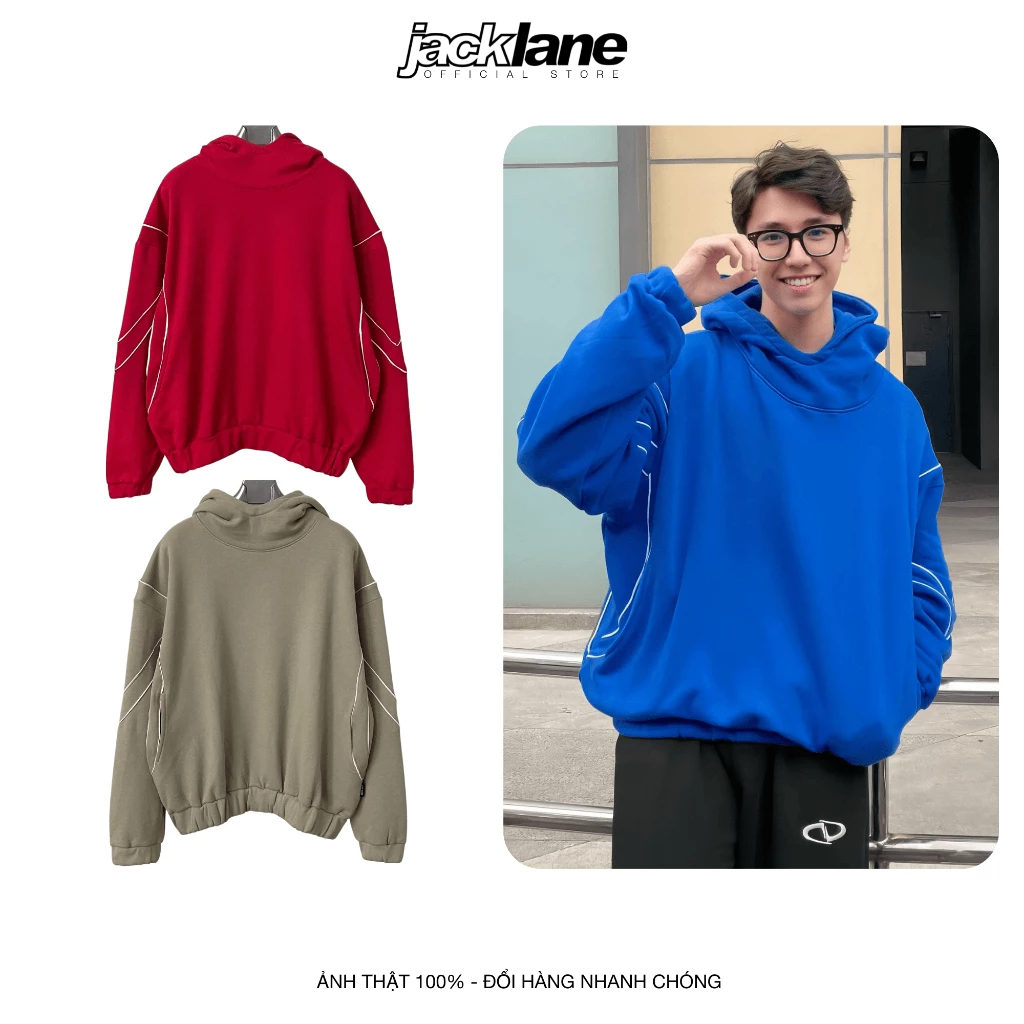 Áo Hoodie Jimmy JACK LANE, Áo khoác có mũ form rộng nam nữ unisex chất liệu nỉ bông, Local brand ...
