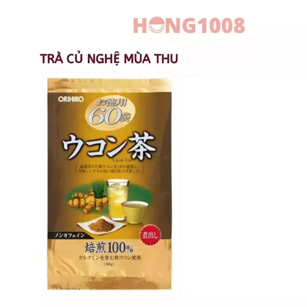 Trà nghệ Orihiro túi 60 túi lọc - Trà củ nghệ Ukon tea Orihiro 90g ...