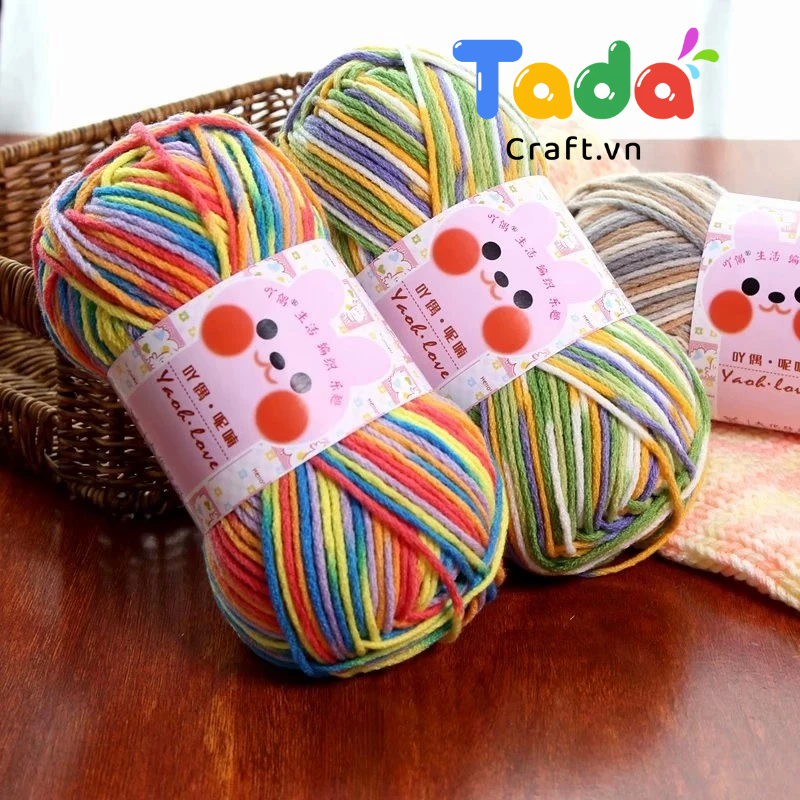 Len Yaoh Wool Love Màu Loang Ngọt Ngào (cuộn 100gr) | Shopee Việt Nam