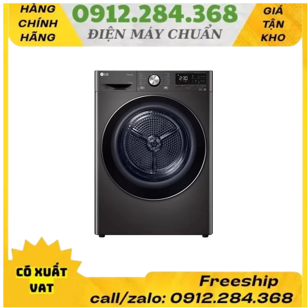Máy sấy LG DUAL Inverter Heat Pump™ 10.5kg màu đen DVHP50B | Shopee Việt Nam