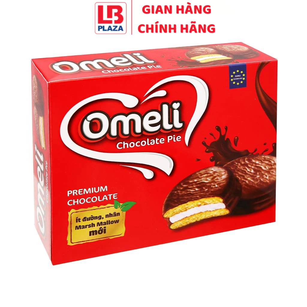 Bánh Omeli Chocolate Pie hộp 300g | Shopee Việt Nam
