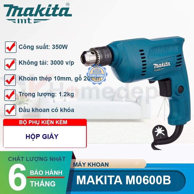 Máy Khoan Cầm Tay Điện Makita M0600B (350W-10MM) - Hàng Chính Hãng | Shopee Việt Nam