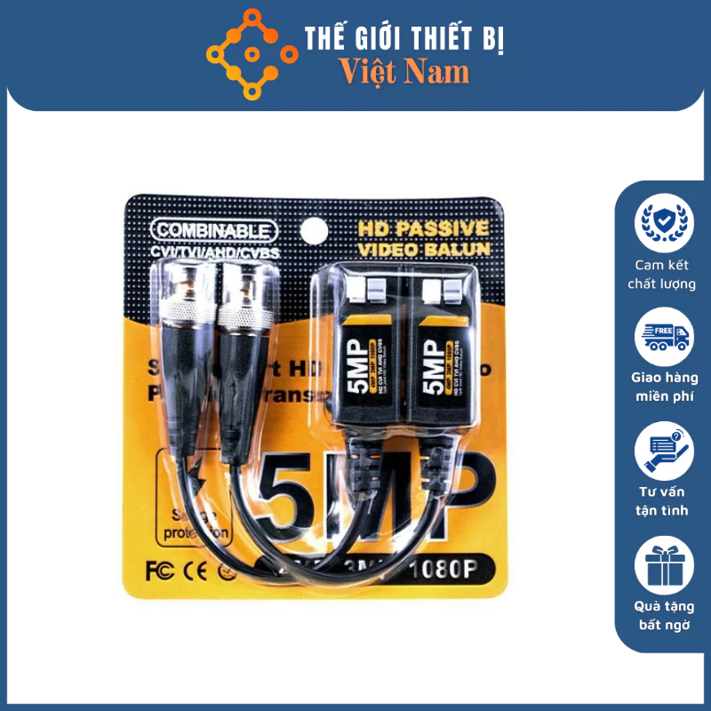 Video Balun Camera 8MP AHD/CVI/TVI Chống Nhiễu Loại Tốt | Shopee Việt Nam