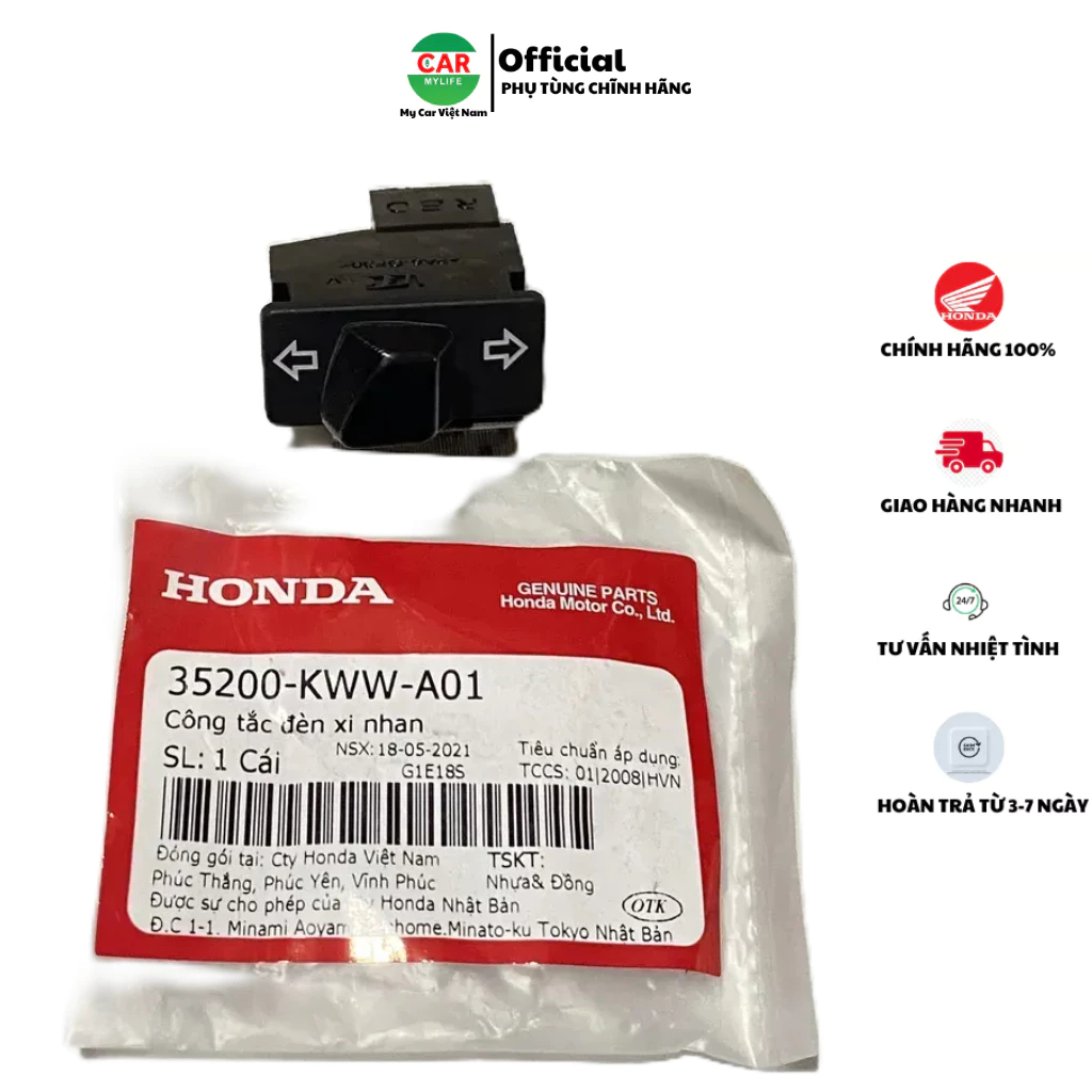 Công tắc đèn xi nhan HONDA WAVE A110, S100, RS110, RSX110, FUTURE X và ...