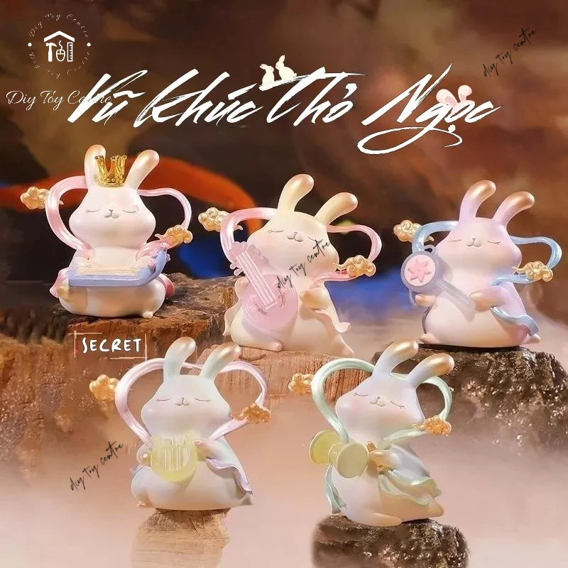 Đồ chơi BLIND BOX hộp mù ngẫu nhiên tượng mô hình thỏ ngọc mini cute có ...