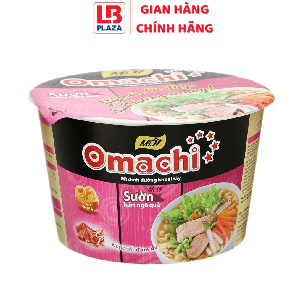 Mì Omachi sườn hầm ngũ quả hộp 95g | Shopee Việt Nam
