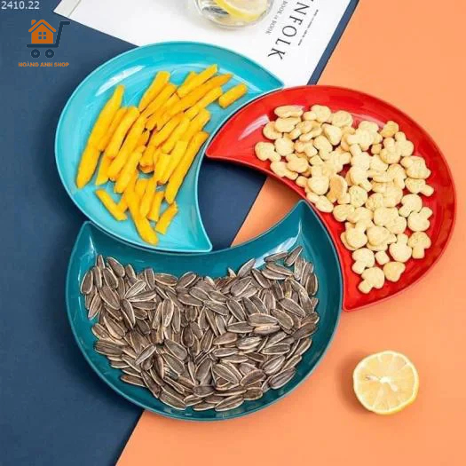 Đĩa Nhựa Bán Nguyệt Hình Mặt Trăng Cao Cấp ZA37 - Dĩa Nhựa Decor, Tráng ...