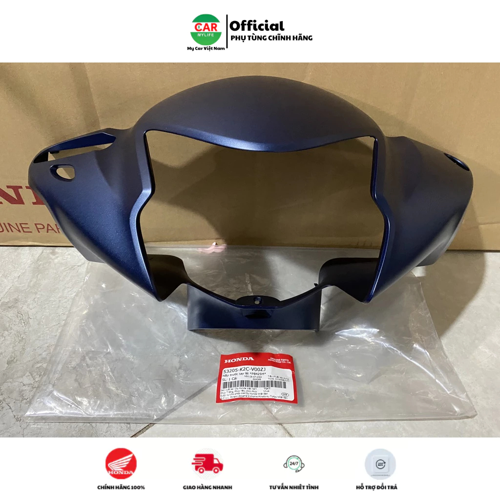 Nắp trước tay lái - ốp trước HONDA VISION năm 2021-2022-2023 màu Xanh ...