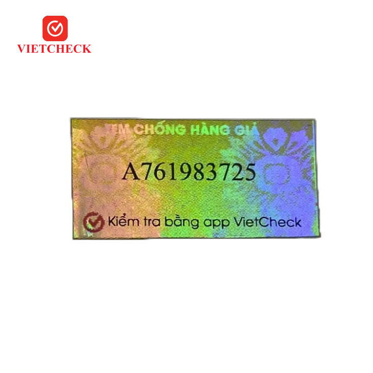 [SẴN 1710 tem 7 màu 1x2 cm] Tem 7 màu chống giả mã QR ẩn check app ...