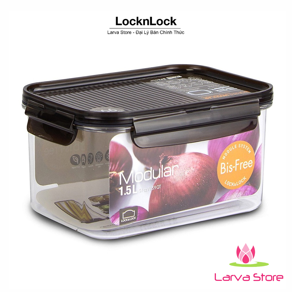 [ LBF405 1.5L ] Hộp Bảo Quản Lock&Lock Modular Nhựa Tritan An Toàn Và Đẹp Như Thủy Tinh - Larva ...