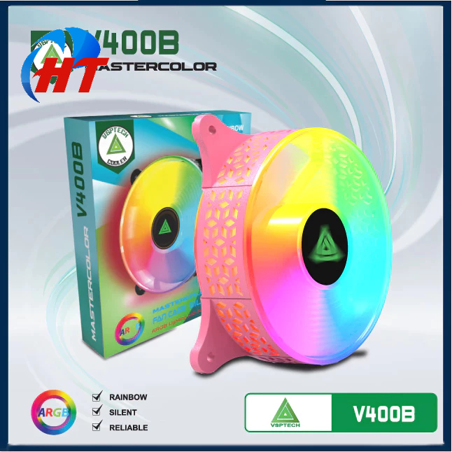 QUẠT TẢN NHIỆT V400B THIẾT KẾ CÓ ĐÈN LED RGB-HT | Shopee Việt Nam