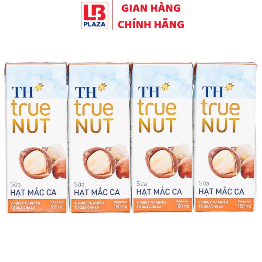 Sữa TH true Nut hạt macca 180ml*4 | Shopee Việt Nam