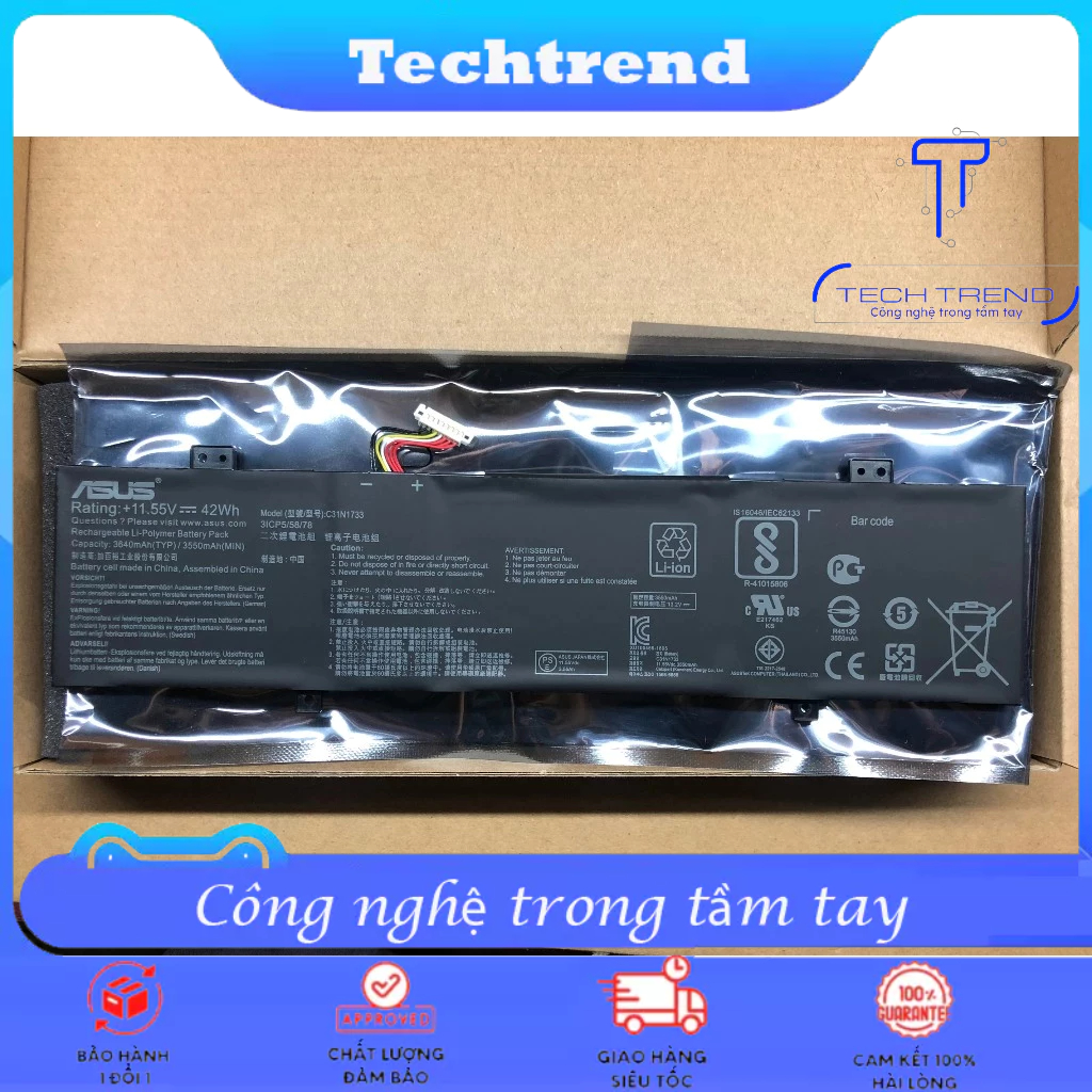 Pin Laptop Asus VivoBook FLIP 14 TP412 TP412UA TP412FA C31N1733 ...