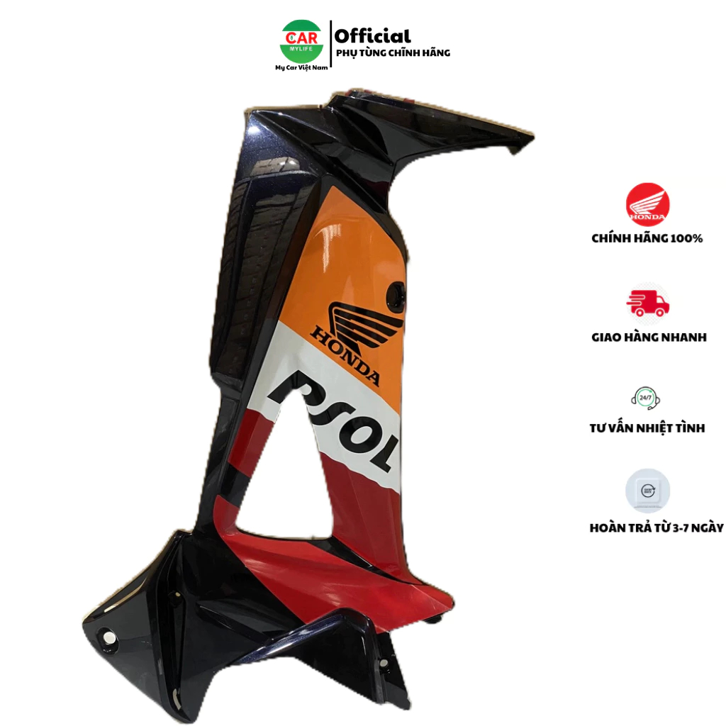 Cánh trong bên trái - ốp yếm HONDA WAVE RSX100 REPSOL năm 2008 ...