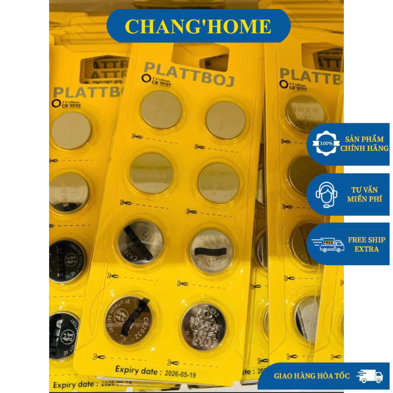 PIN LITHIUM 3V THƯƠNG HIỆU THUỴ ĐIỂN - Pin dẹt Cr2023 Lithium chính ...