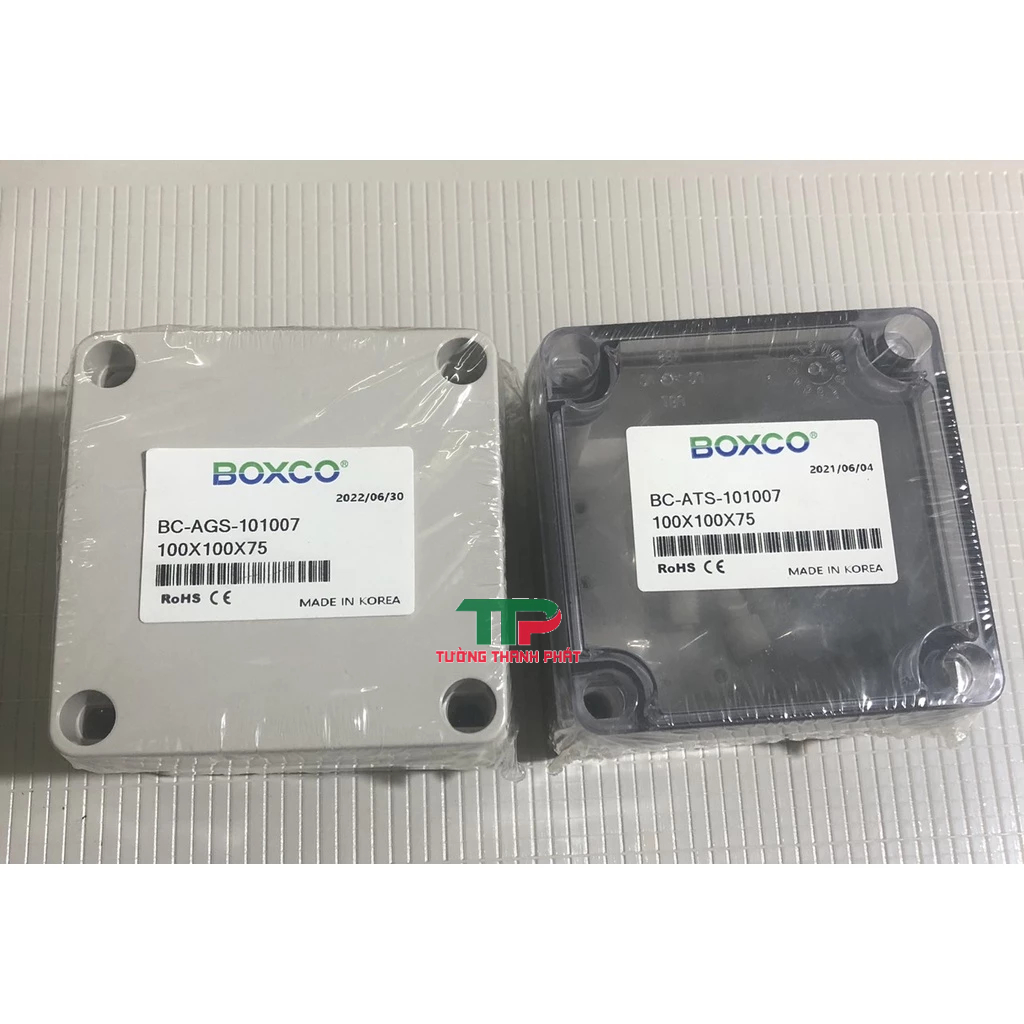 HỘP NHỰA KÍN NƯỚC IP67-100X100X75 BOXCO HÀN QUỐC ( NẮP ĐỤC VÀ NẮP TRONG ...