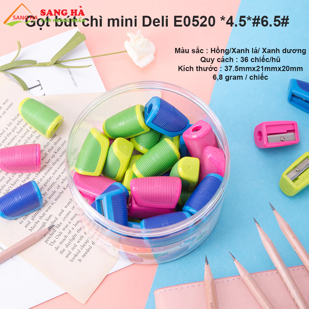 Gọt chì mini 1 Lỗ Deli E0520 | Shopee Việt Nam