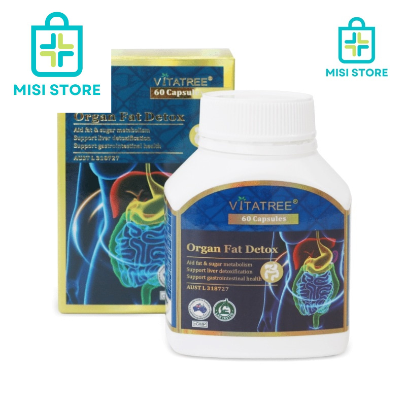 (date 2028) Thải độc mỡ nội tạng Vitatree Organ Fat Detox Úc, 60 viên ...