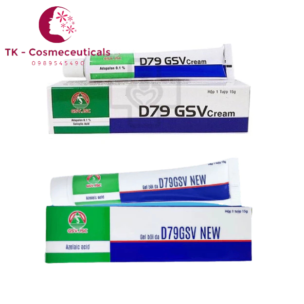 (CHÍNH HÃNG) D79 GSV Cream / D79 GSV New Gel Giảm Mụn Trứng Cá, Mụn ...