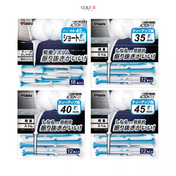 Tee Golf Nhựa Cao Cấp Tabata - Chân đỡ phát bóng GV1411 PWBL Tabata | S 35mm 40mm 45mm | Shopee ...