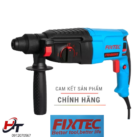 Máy Khoan Bê Tông FIXTEC FRH80001 Ba Chức Năng Tặng Kèm 5 Mũi Khoan Chính Hãng Bảo Hành 6 Tháng ...