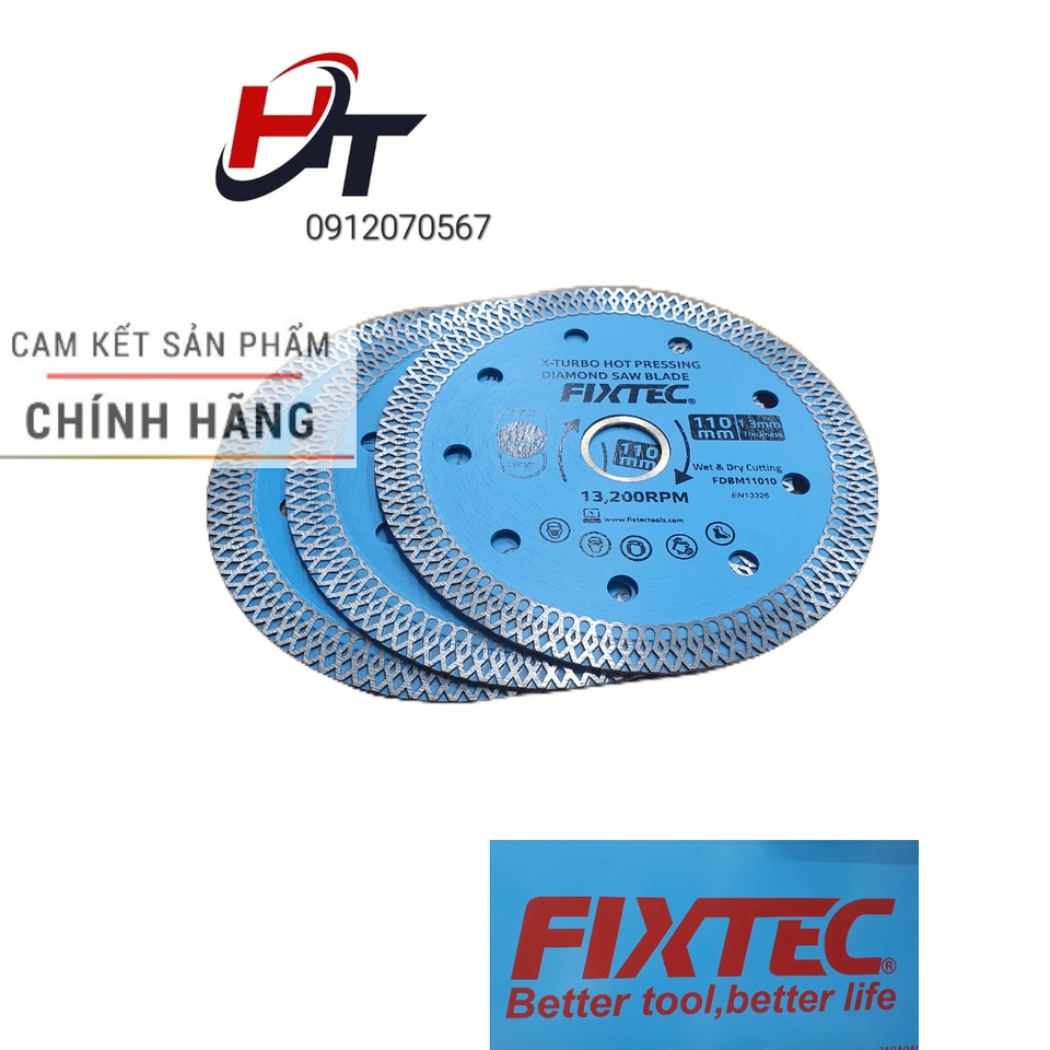 Lưỡi cắt gạch đa năng, lưỡi cắt bê tông, lưỡi cắt đá FIXTEC 110mm hàng ...