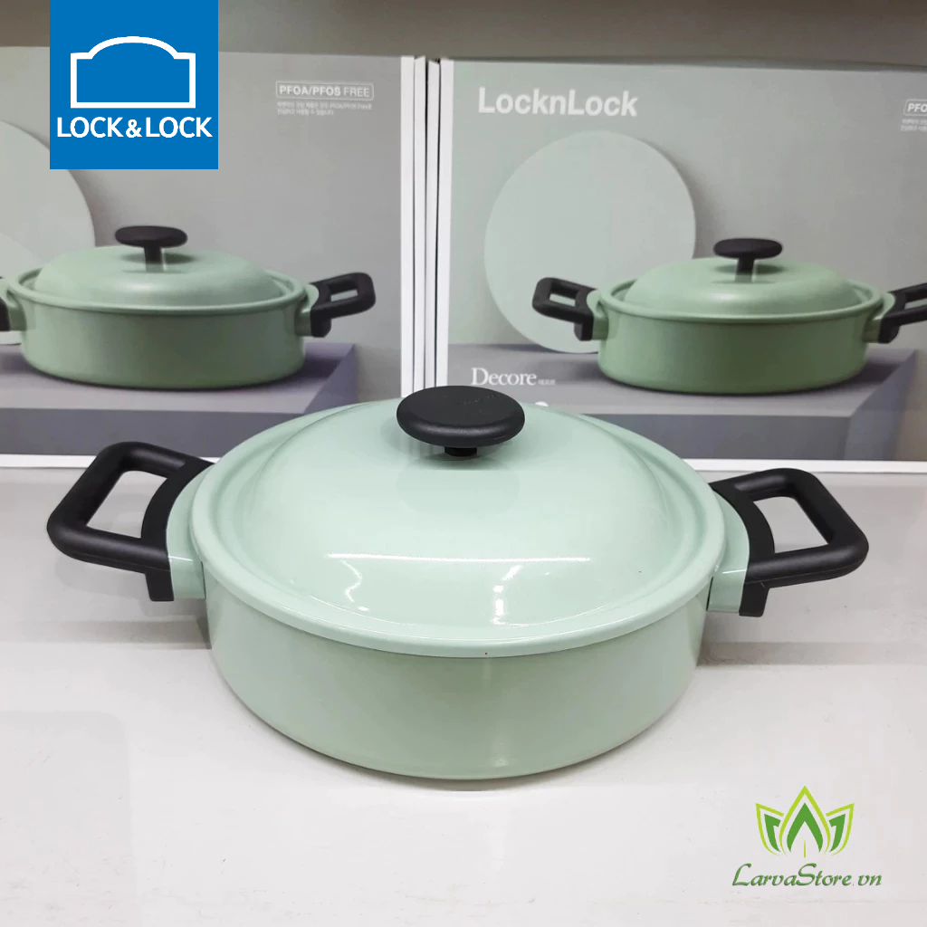 Nồi Decor LocknLock LDE1244IH 24cm - Màu Mint (Đáy Từ) | Shopee Việt Nam