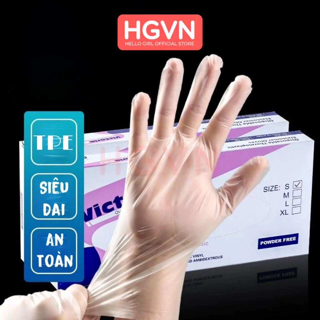 Hộp 100 Găng Tay Nấu Ăn Làm Bếp HGVN Siêu Dai Victoria Bay | Shopee ...