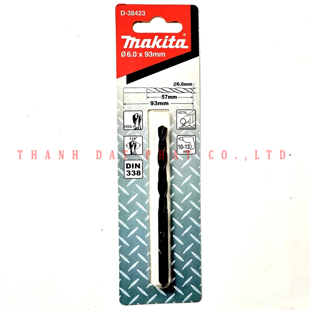 Mũi Khoan Kim Loại Hss-R 1Cái/Gói 6Mm Makita D-38423 Chính Hãng ...