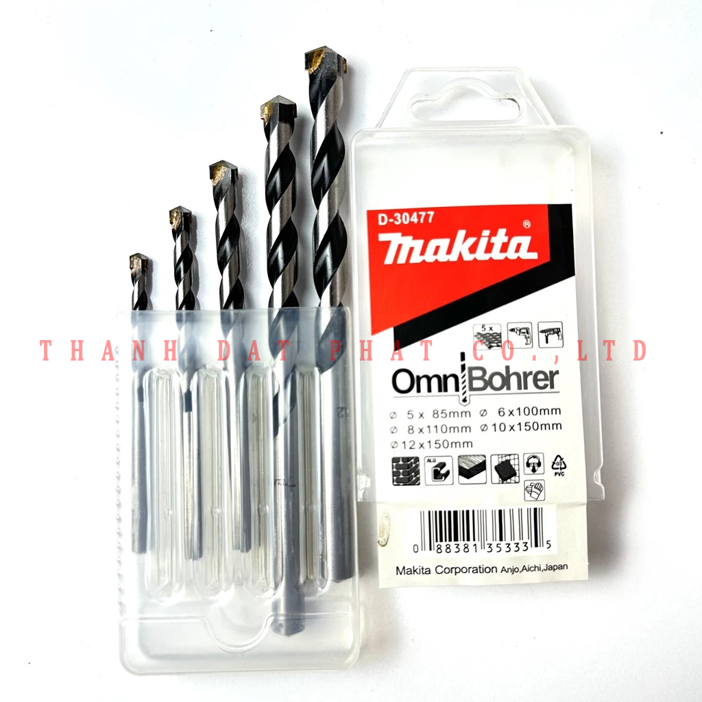 Bộ Mũi Khoan Đa Năng 5 Cái/Bộ Makita D-30477 Chính Hãng | Shopee Việt Nam