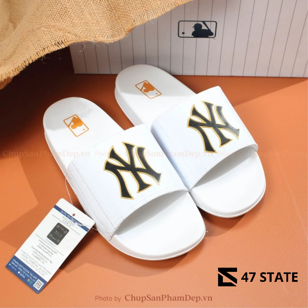 Dép MLB Quai Ngang New Mound Ori - Hàng xịn Fullbox | Shopee Việt Nam