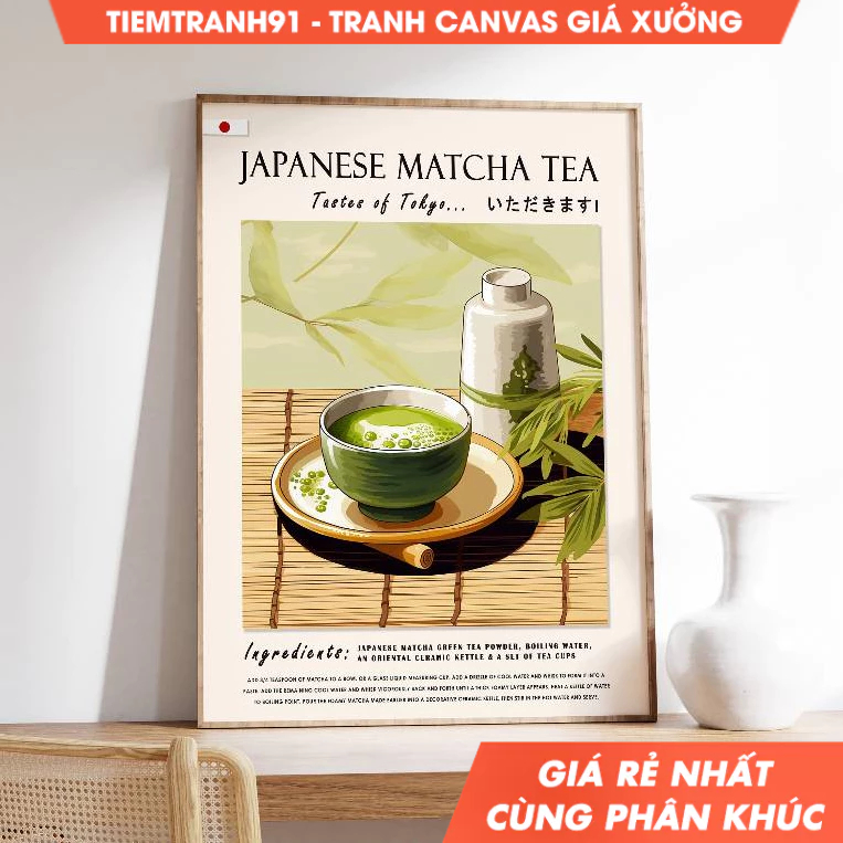 Tranh treo tường, Japanese Matcha Tea, Asian Food Art, Green Tea ...