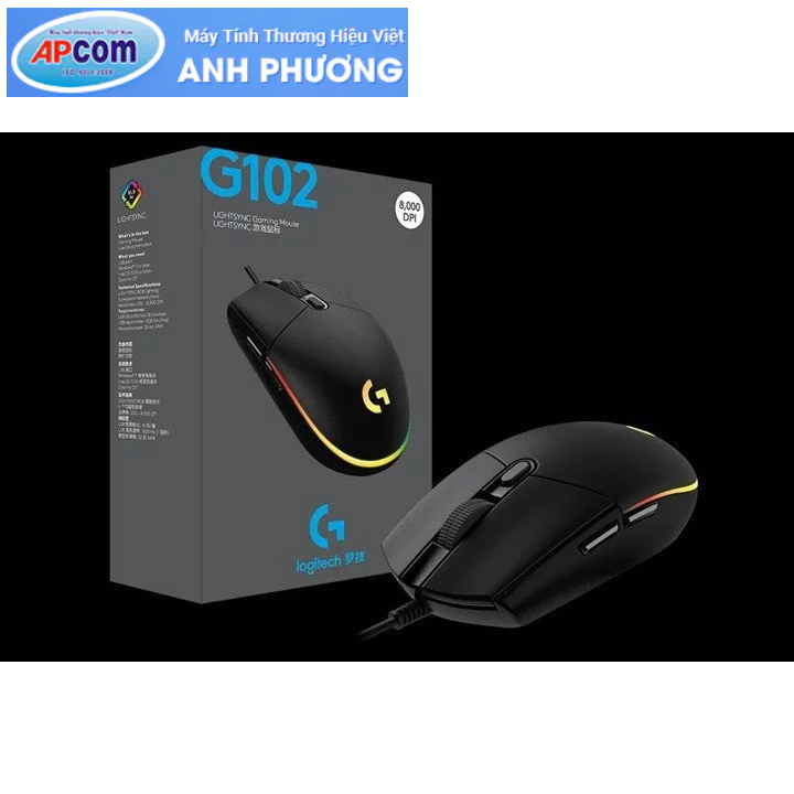 Chuột Logitech G102 Prodigy Gaming (Đen) - Chính hãng | Shopee Việt Nam
