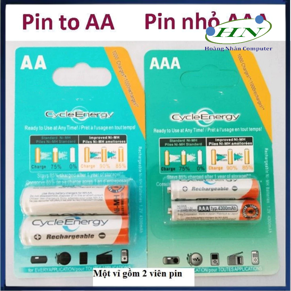 HAI VIÊN PIN 2A AA VÀ 3A AAA SỬ DỤNG CHO CÁC THIẾT BỊ ĐIỆN TỬ | Shopee ...