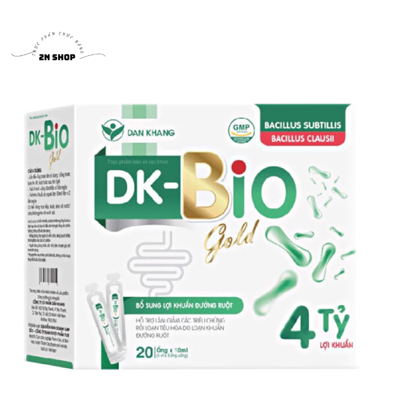Hộp 20 Ống Uống DK BIO GOLD Hỗ Trợ Bổ Sung Lợi Khuẩn Đường Ruột 4 tỷ ...