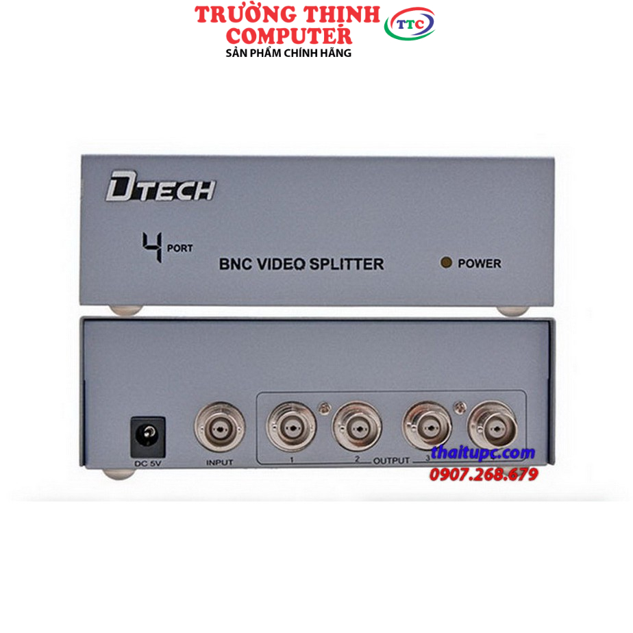 Bộ chia BNC, chia camera 4 cổng Dtech DT-7104 chính hãng. | Shopee Việt Nam